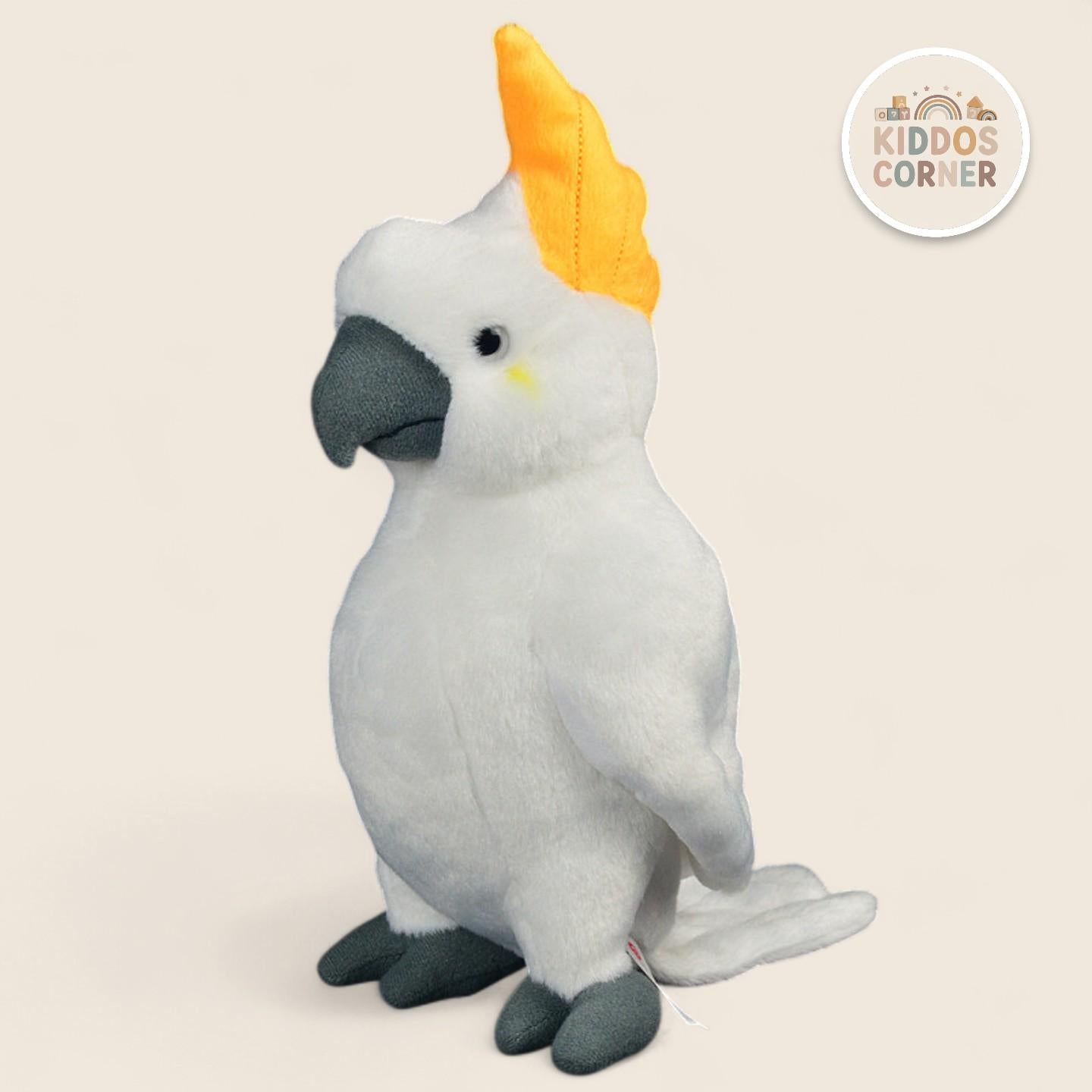 White Cockatoo Bird Soft Stuffed Plush Toy – Kiddos Corner